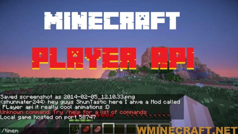 Player API Mod 1.16.3-1.12.2-1.7.10 - Client, server, and bukkit Minecraft