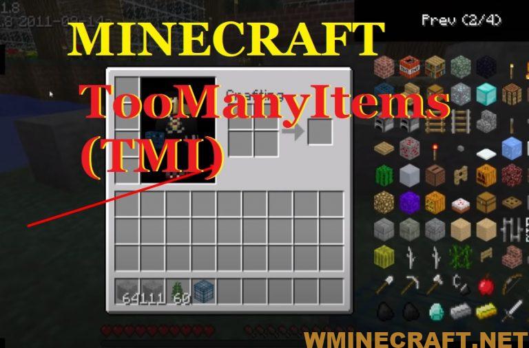 TooManyItems (TMI) for Minecraft 1.12.2/1.8/1.7.10 – Minecraft recipes ...