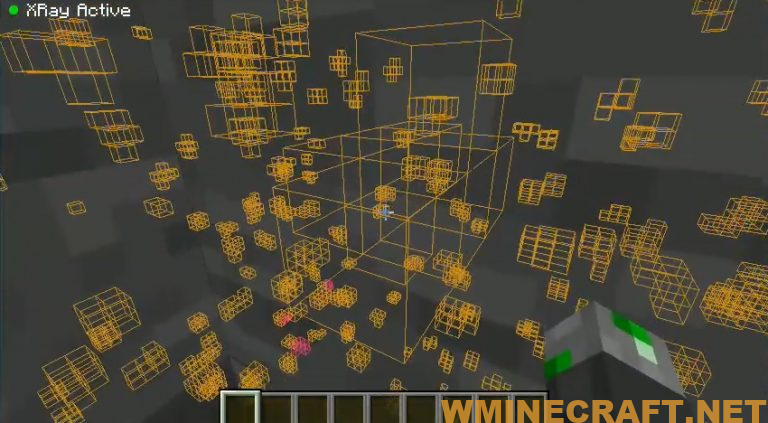 Advanced XRay Mod 1.16.5/1.15.2 highlights useful blocks in the Minecraft