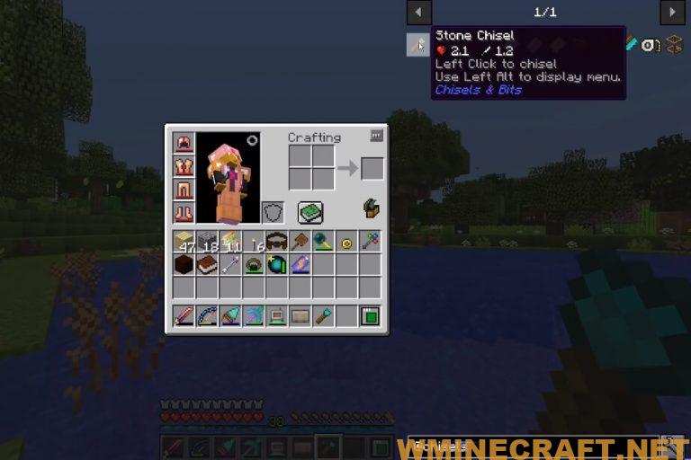 Chisels & Bits Mod 1.16.5,1.12.2 - Minecraft Designs and storing the bits