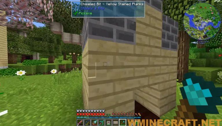 Chisels & Bits Mod 1.16.5,1.12.2 - Minecraft Designs and storing the bits