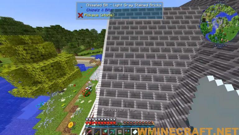 Chisels & Bits Mod 1.16.5,1.12.2 - Minecraft Designs and storing the bits