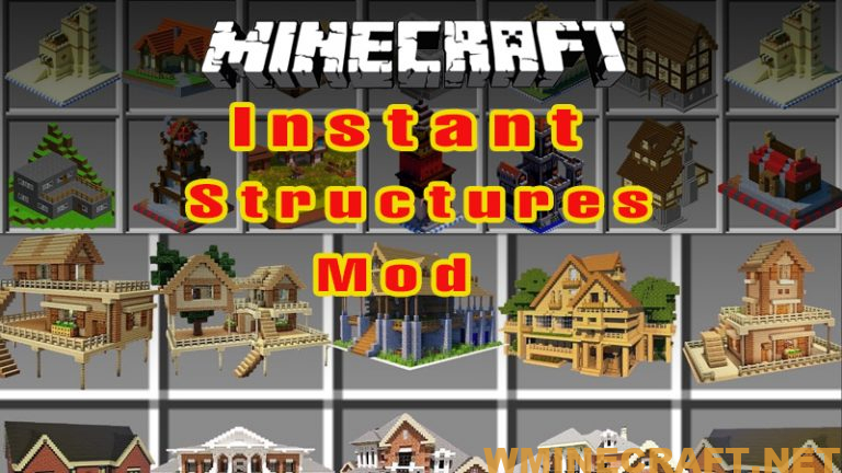 Instant Structures Mod 1 16 2 1 15 2 For Minecraft Survival And