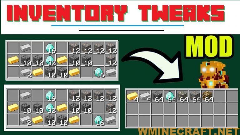 Inventory Tweaks Mod 1.12.2-1.11.2 - Wminecraft.net