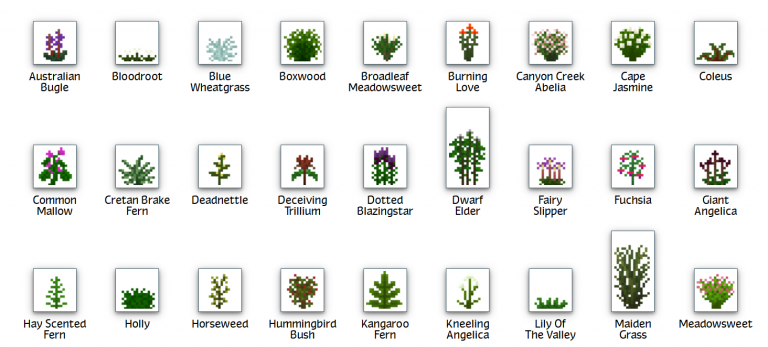 Plant Mega Pack Mod 1.12.2 for Minecraft - Theme of plants - Wminecraft.net