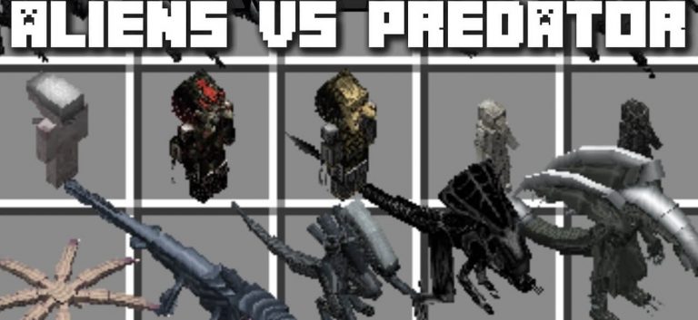 Refresh Minecraft world with Aliens vs. Predator Mod 1.12.2-1.10.2