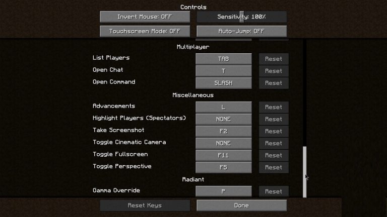 Download Gammabright Mod for Minecraft 1.12.2-1.11.2