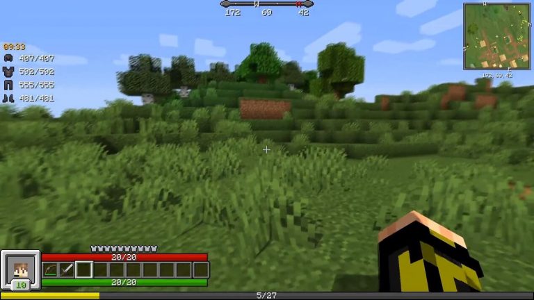 RPG Hud Mod 1.17.1/1.16.5 Will change your HUD (Warning Screen)