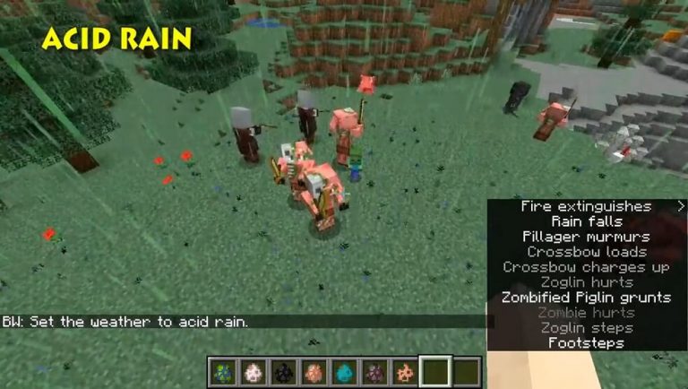 Download Better Weather Mod for Minecraft 1.16.4-1.16.1 (Blizzard, Acid)