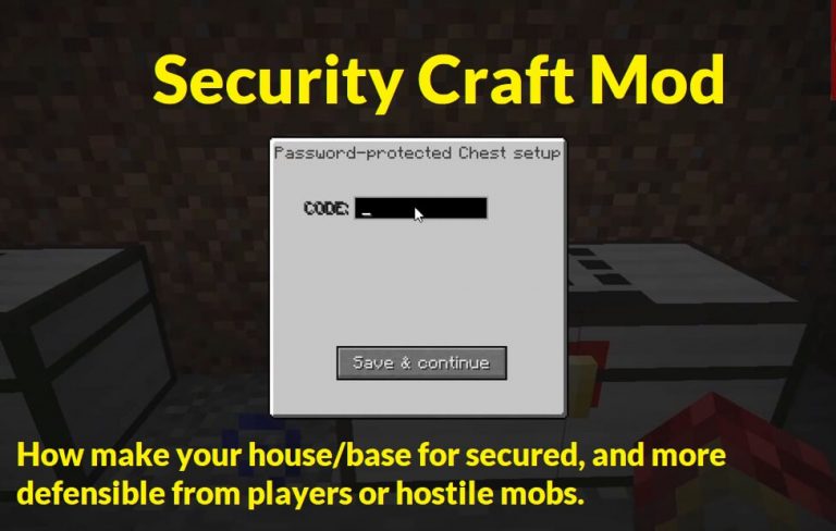Download Security Craft Mod for Minecraft