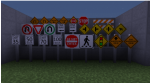 Road mod – More traffic signs - Wminecraft.net