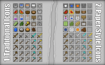 Paper Cut-Out Resource Pack for Minecraft: Replacing Blocks With Paper ...