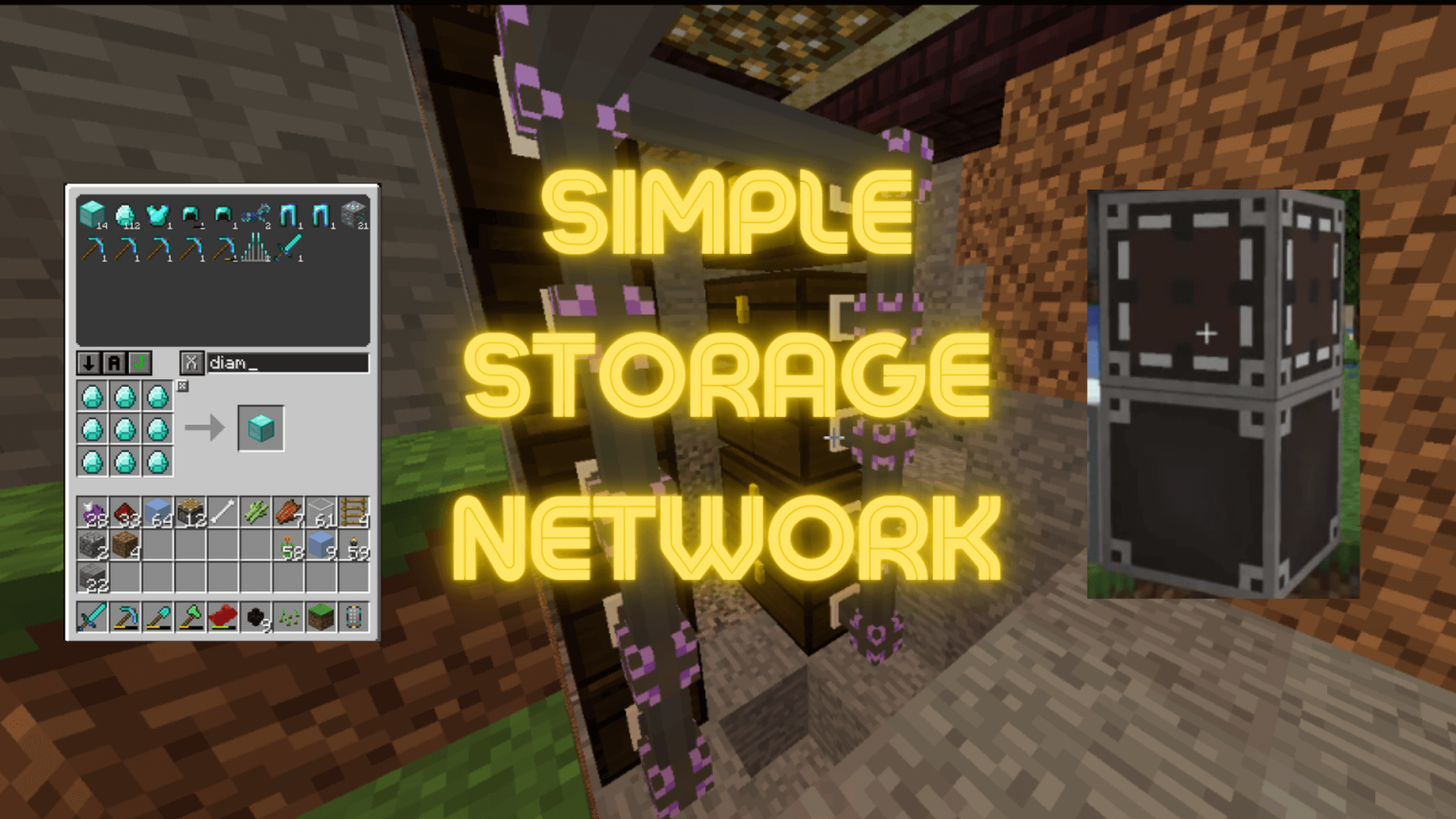 Simple Storage Network Mod 1.18.2, 1.17.1: Processing Cable ...