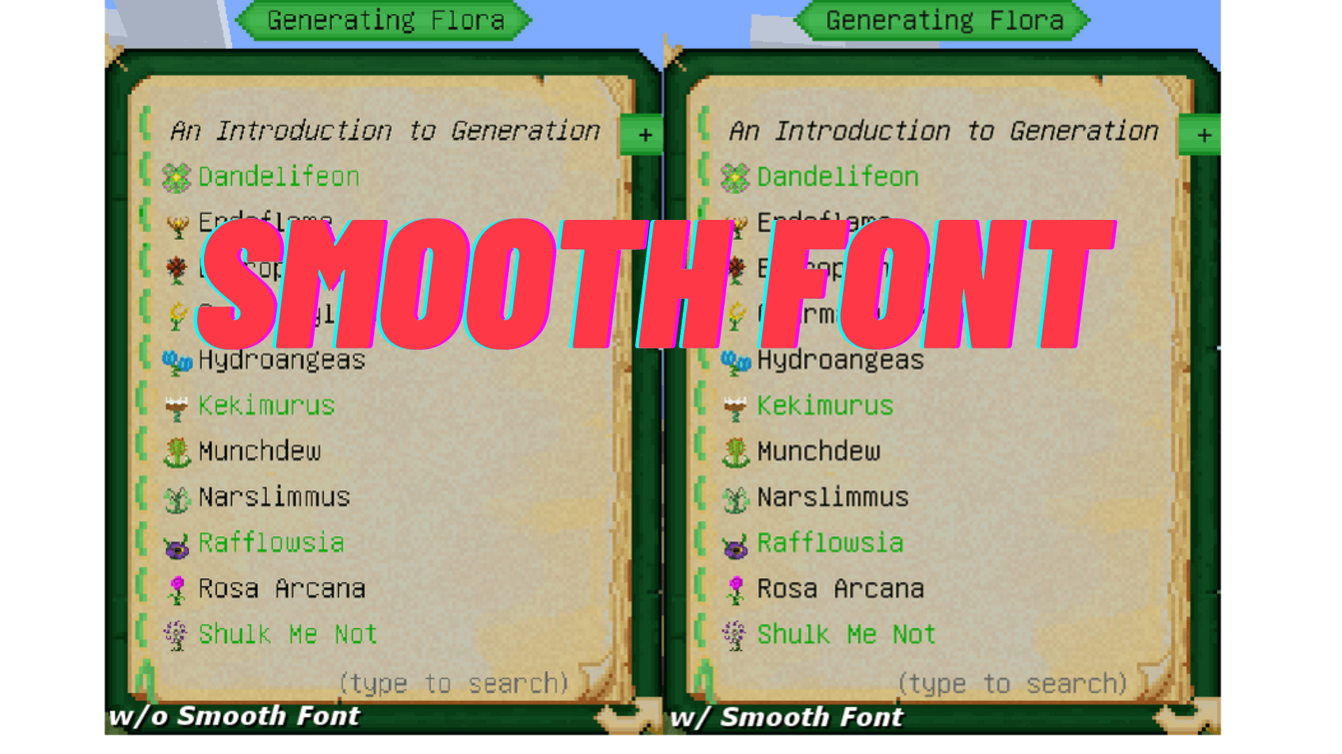 Smooth Font Mod 1 12 2 1 11 2 Active For Most Texts Of Many Mods Wminecraft