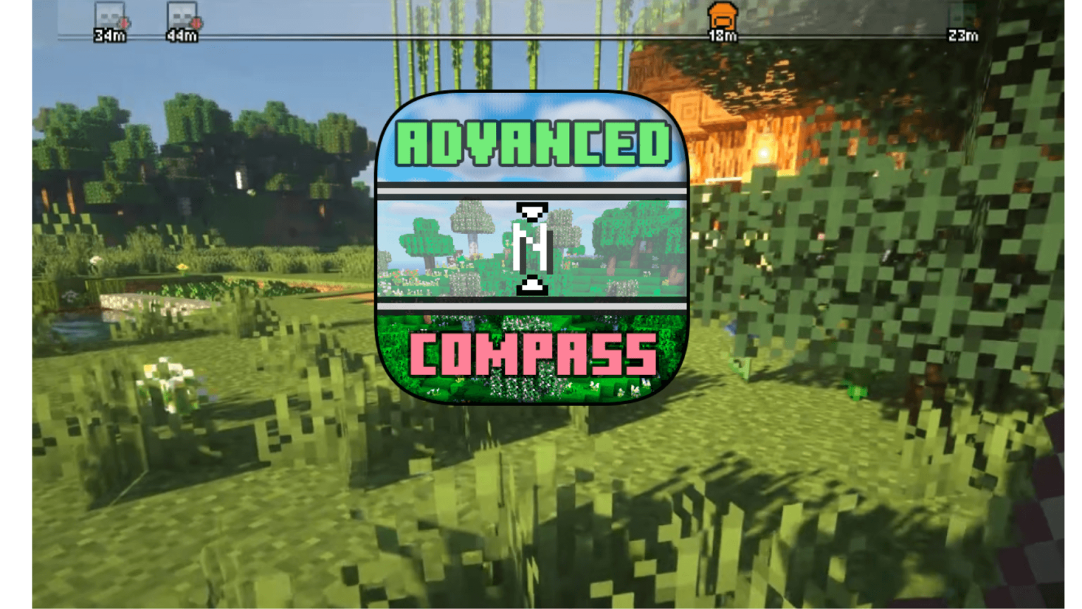 Advanced Compass Mod 1.18.2, 1.17.1 Adds RPG Style Compass to Minecraft GUI - Wminecraft.net