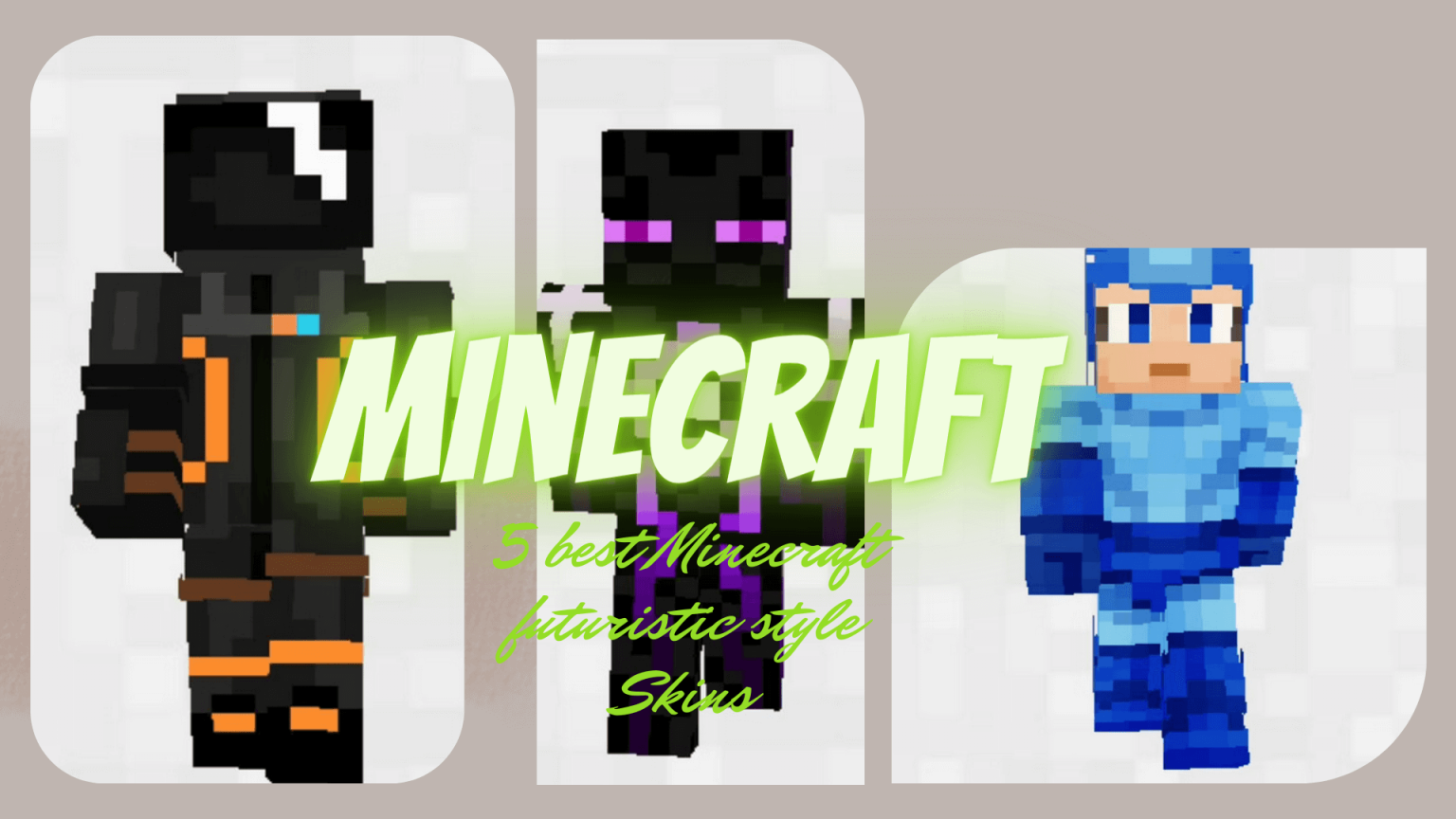 5 best Minecraft futuristic style Skins | How to Draw for Minecrafters ...