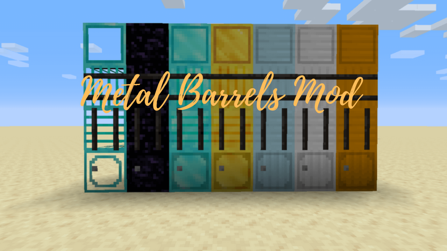 New Features in Metal Barrels Mod 1.19.3-1.16.5: Increased Storage ...