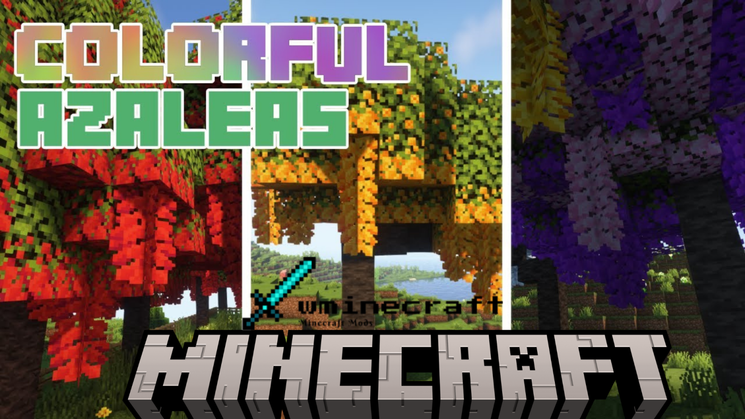 Add More Color to Your Forest with the Colorful Azaleas Mod (1.19.2 ...