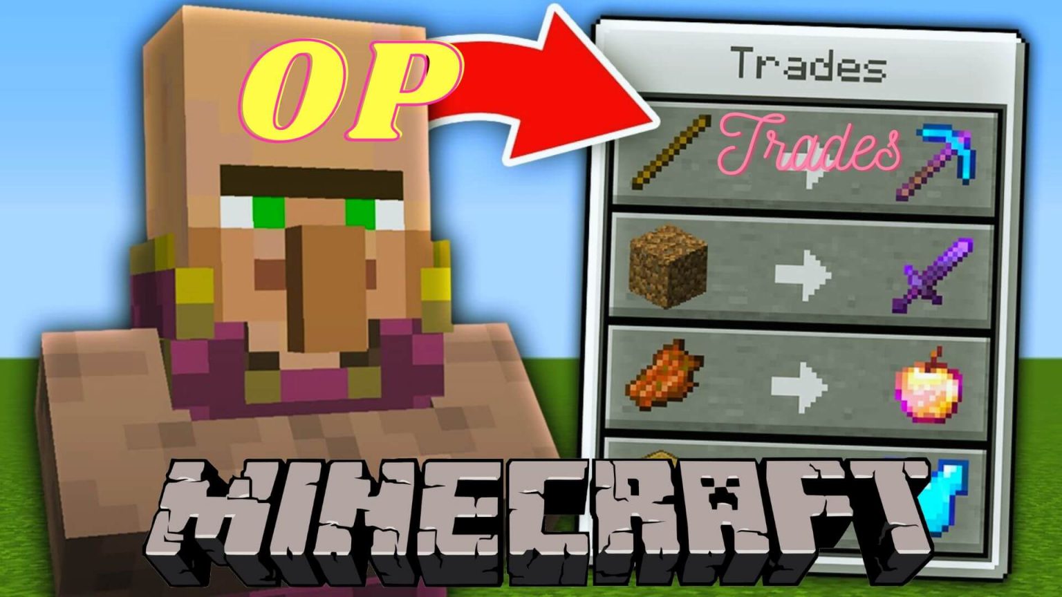 Minecraft But Villager Trades Are OP Data Pack (1.19.3 → 1.18.2 ...